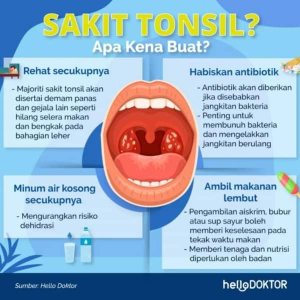 Pantang Larang Tonsil Semasa Sedang Sakit & Selepas Bedah, Sila Ikut!